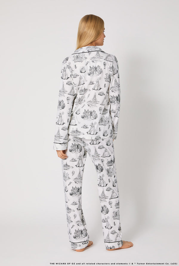Wizard Of Oz Long Sleeve Classic Stretch Jersey Pj Set - Bedhead Pajamas
